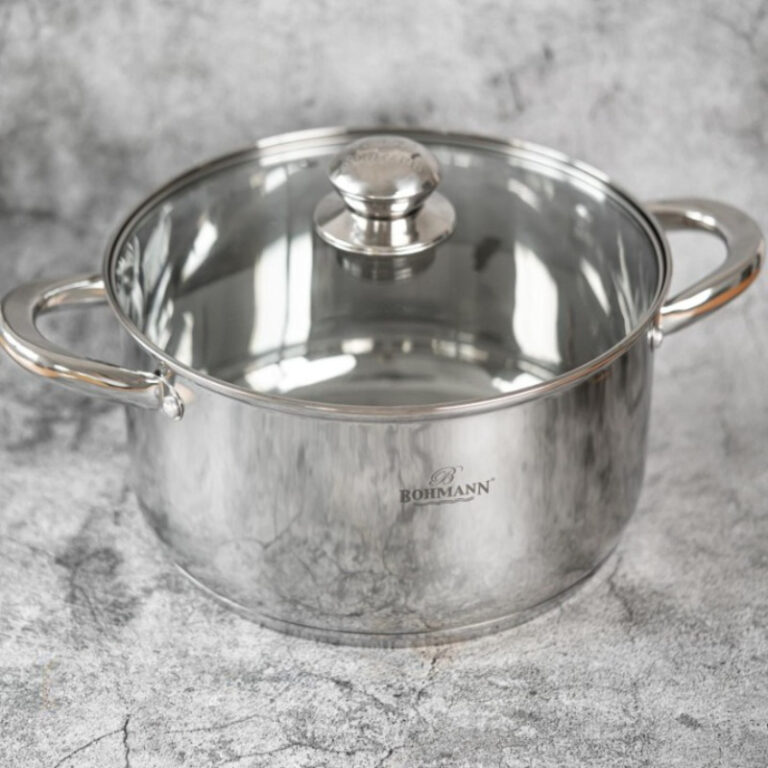 Set oale inox Bohmann BH-3462, 9 l, 11 l, 13.5 l, 6 piese, inductie ...