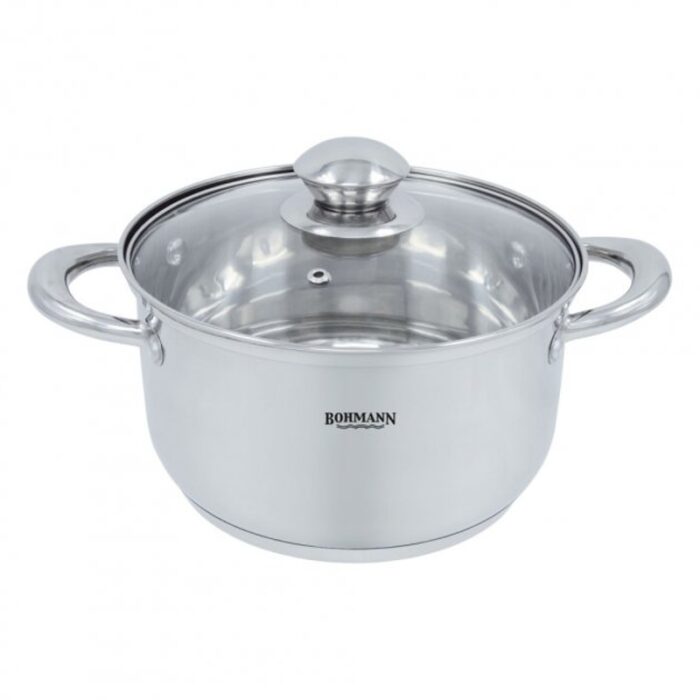 Set oale inox Bohmann BH-3462, 9 l, 11 l, 13.5 l, 6 piese, inductie ...