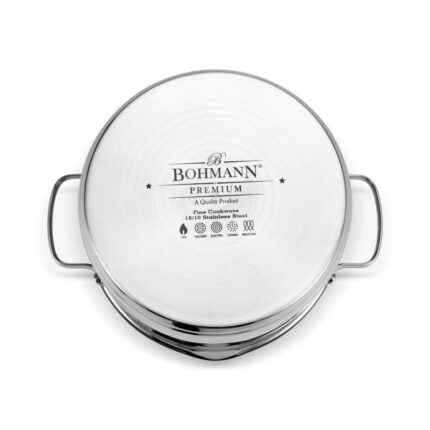 Set 4 oale inox Bohmann Premium BP-0830-08, 1.8 l/ 2 l/ 3.5 l / 5.9 l ...